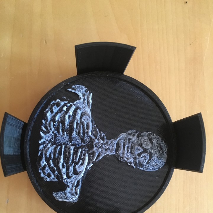 3D Printable Skeleton Coasters by Patrick Cannon