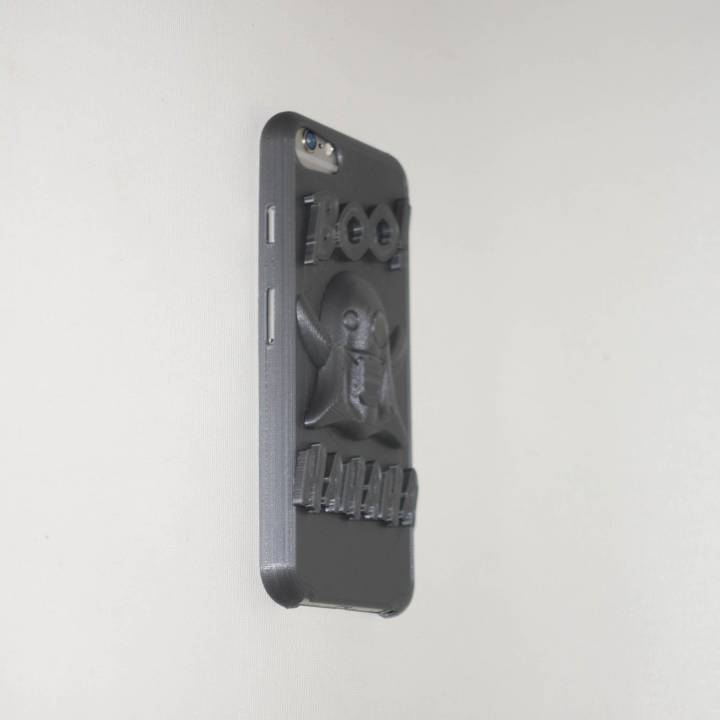 3D Printable Emoji Ghost iPhone 8 case. by Solomon Reese