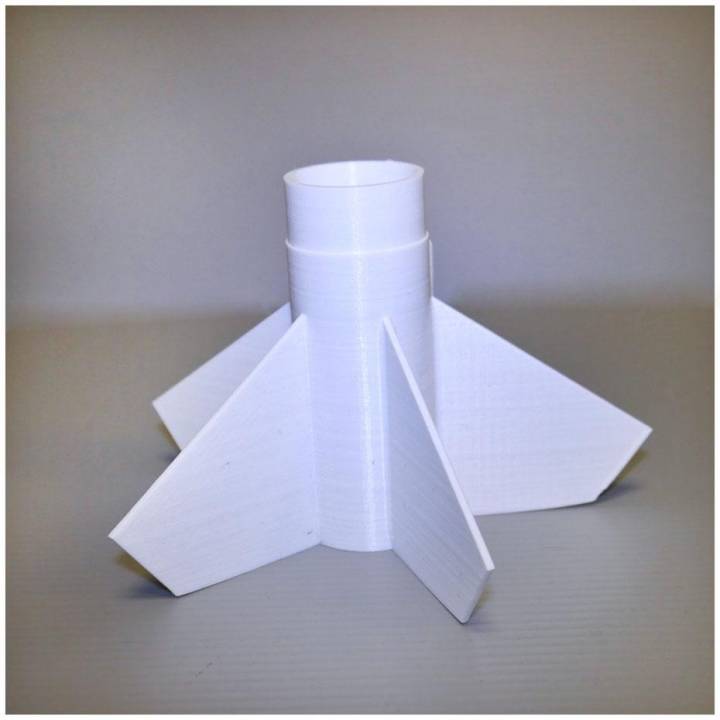 3D Printable Model Rocket Fins by Blayne Kreft