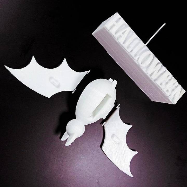 3D Printable Halloween Bat by monithemonkey