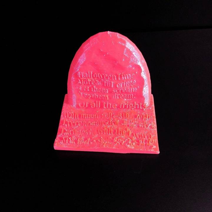 3D Printable Tombstone Poem by Russell Giles