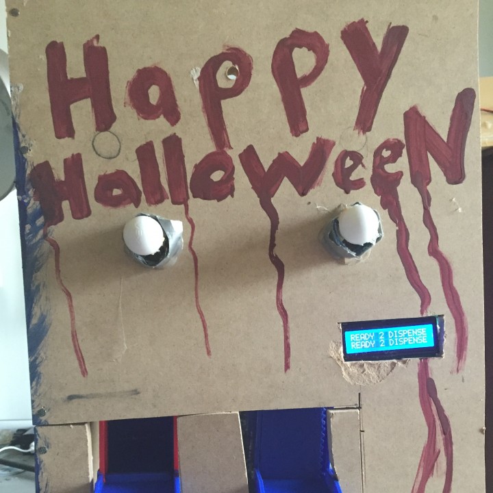 3D Printable Electronic Halloween Candy dispenser by Jay Derbis