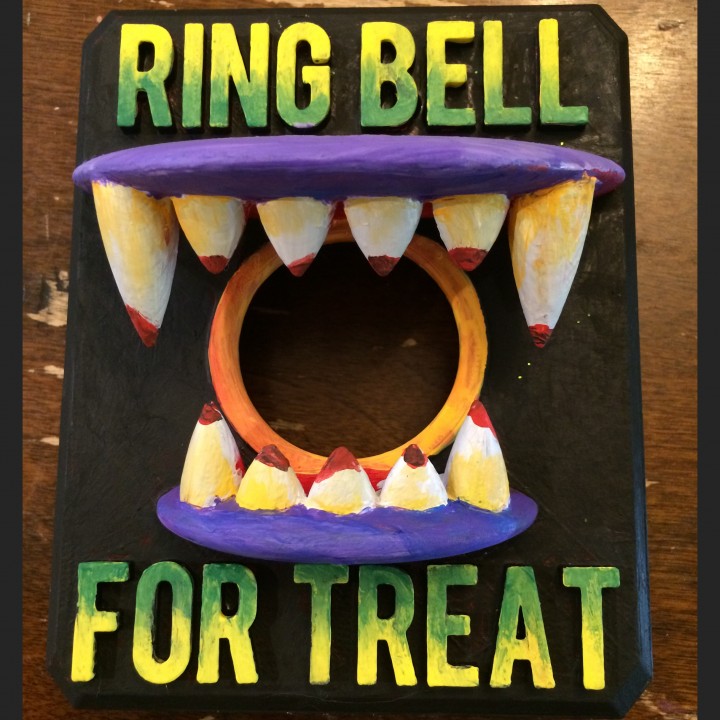 3D Printable Ring Bell For Treat by Matthew D Atherton