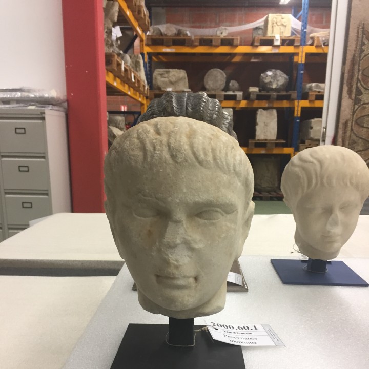 3D Printable Man Head by Musée Saint-Raymond