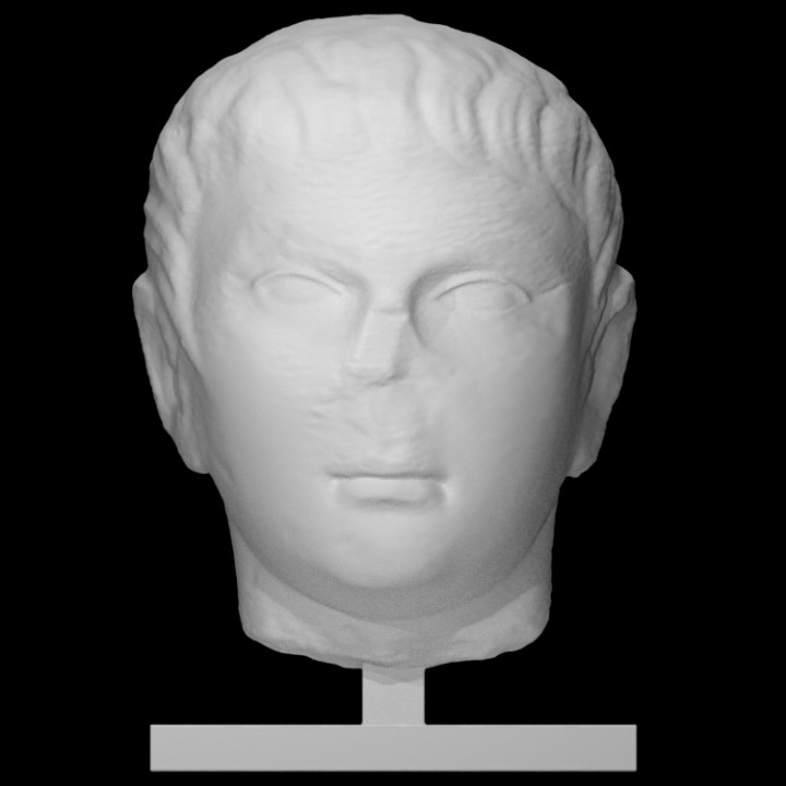 3D Printable Man Head by Musée Saint-Raymond