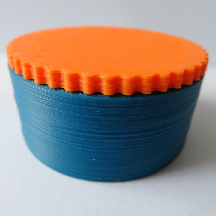 3D Printable Round container by EL3D