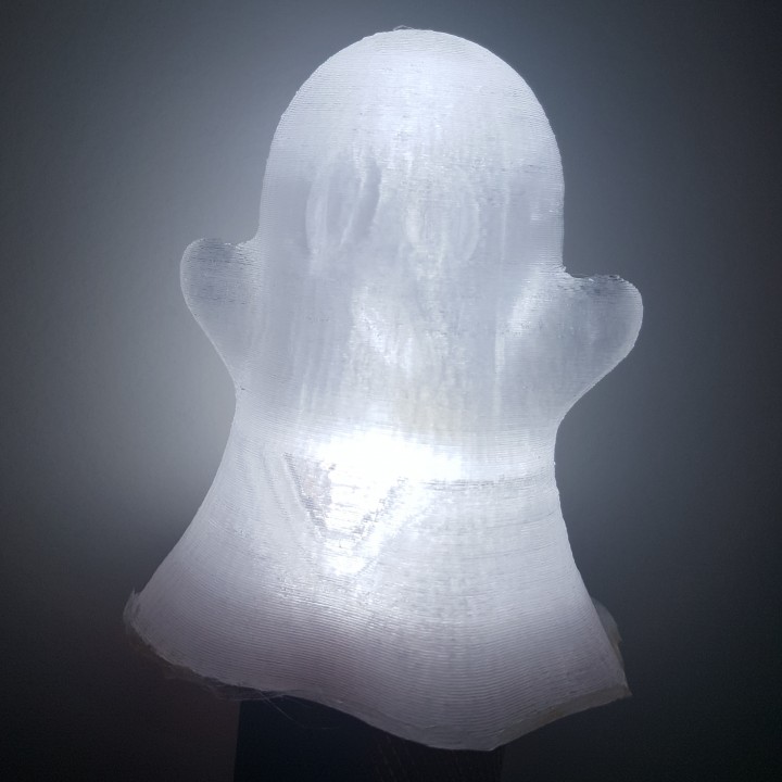 3D Printable Ghost Flashlight topper by Jason Hamilton