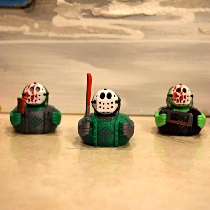 3D Printable Jason Voorhees "Rubber" Duck by Jonathan Bovin