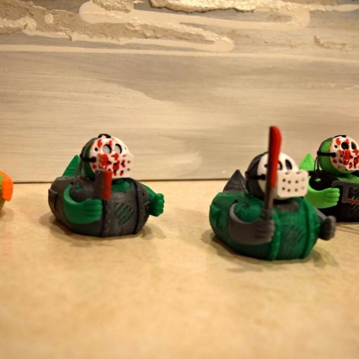3D Printable Jason Voorhees "Rubber" Duck by Jonathan Bovin