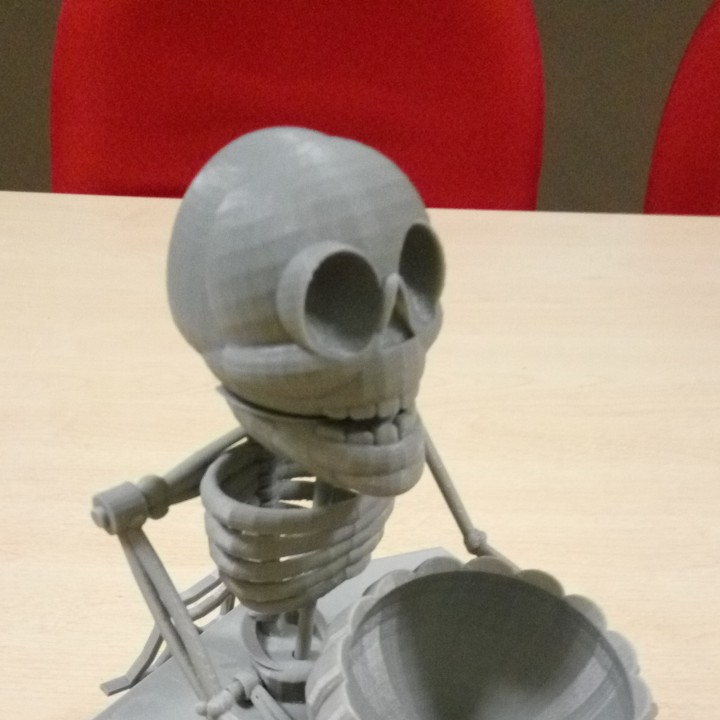 3D Printable Laughing Skeleton by Fasya Daud