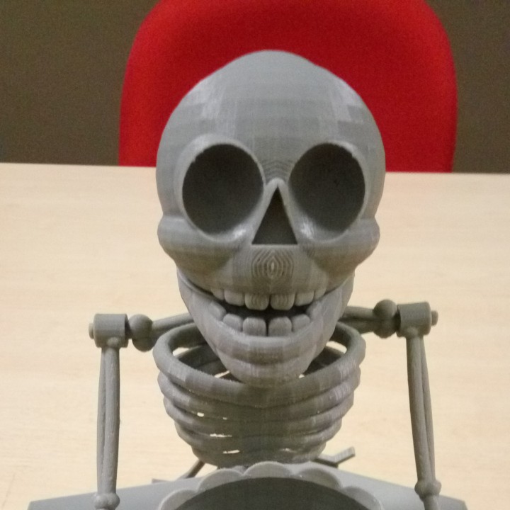 3D Printable Laughing Skeleton by Fasya Daud