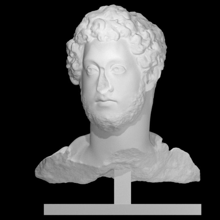 3D Printable Bust of Commodus in Armour by Musée Saint-Raymond