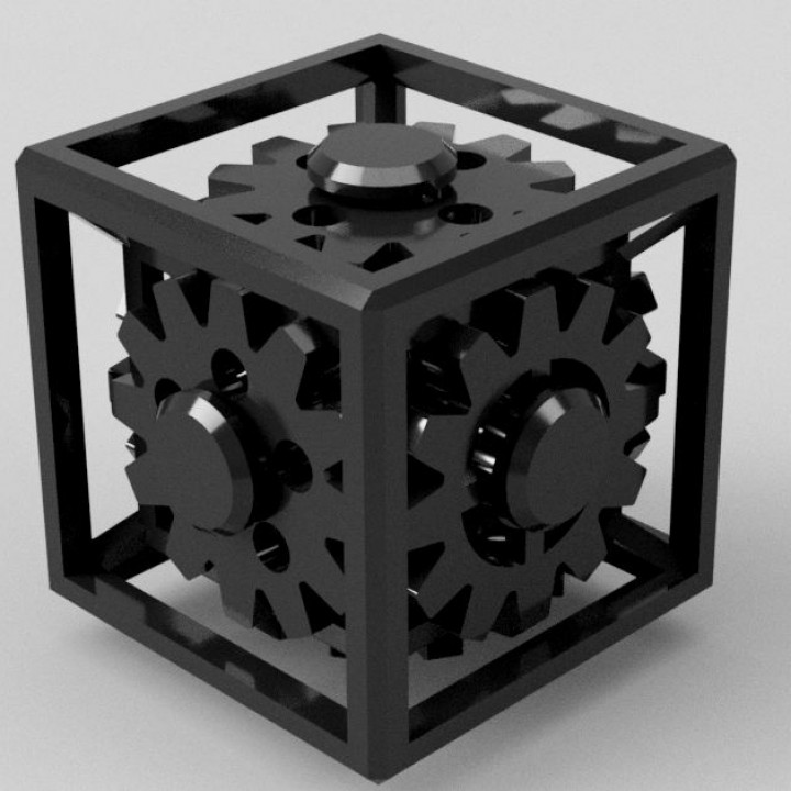 3D Printable Geared Dice by Nate Create