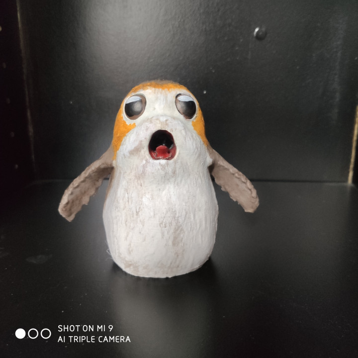 3D Print of Screaming Porg - Star Wars The Last Jedi by Axaroth