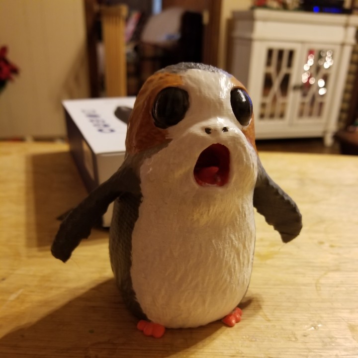 3D Print of Screaming Porg - Star Wars The Last Jedi by JasonBates