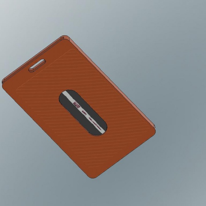 3D Printable ID Card Holder by Lim