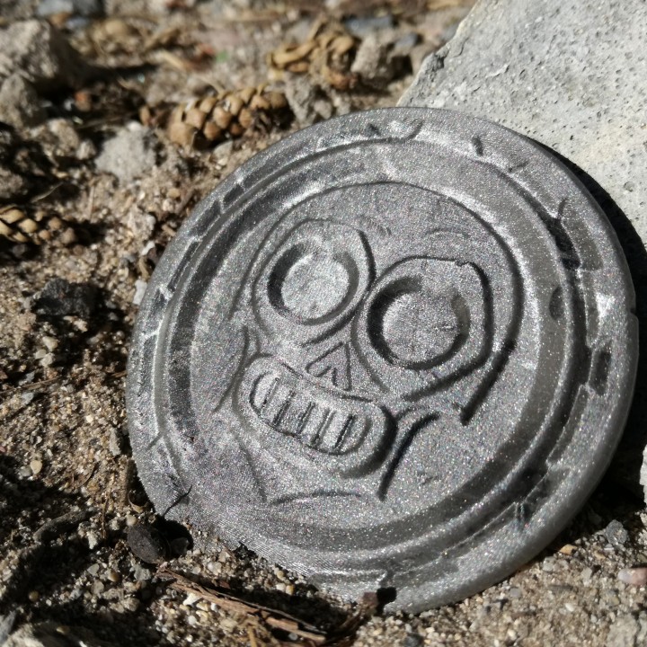 3D Printable Aztec Coin Token by Jason Suter