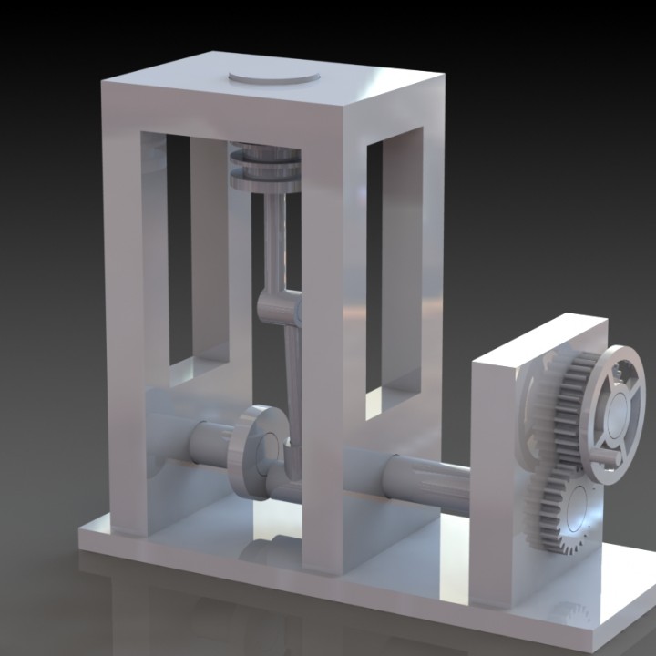 3D Printable Piston structure by Andres Quijas