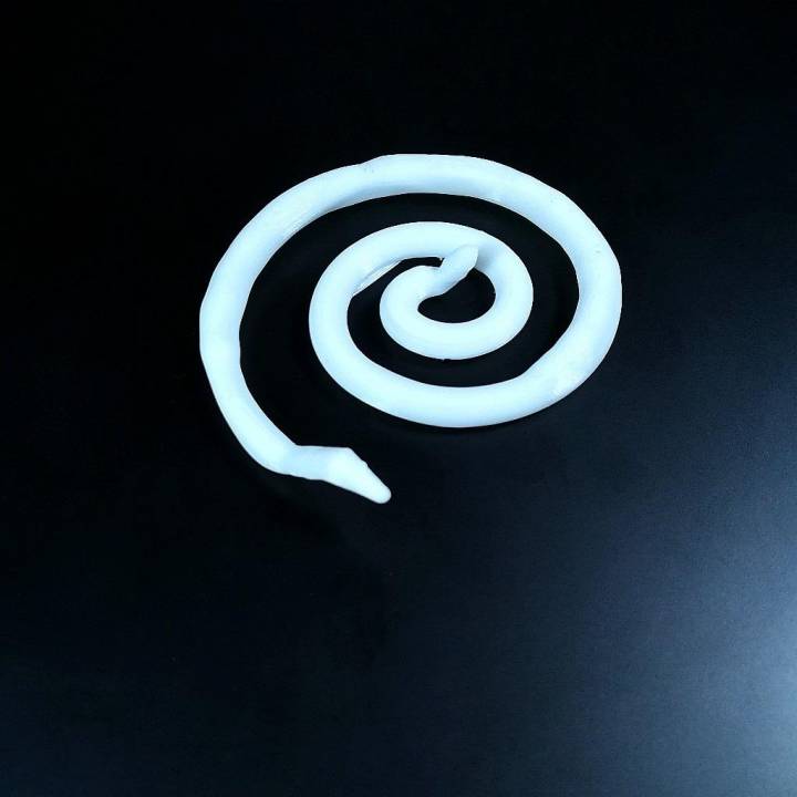 3D Printable snake in a coil by Joseph Zappala