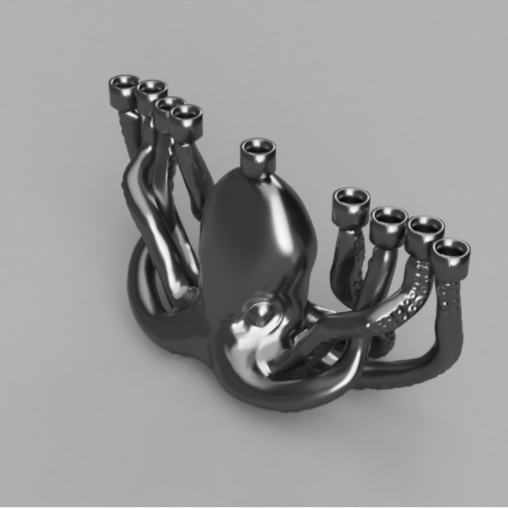 3D Printable Menorahpus by David Rickman