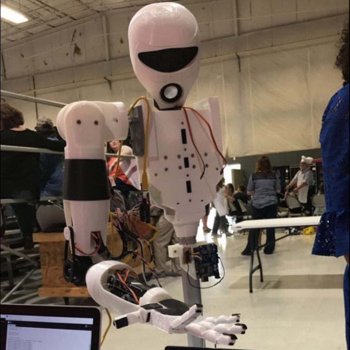 3D Printable Humanoid Robotic Torso PROTO1 by Ryan Gross