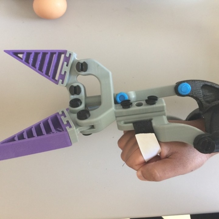 3D Printable Fin Gripper (Robotic/Prosthetic Hybrid) - Mark VI by Luke ...