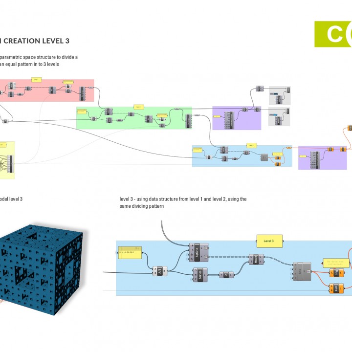 3D Printable math art cube with section cuts in 3 samples by Tobias ...
