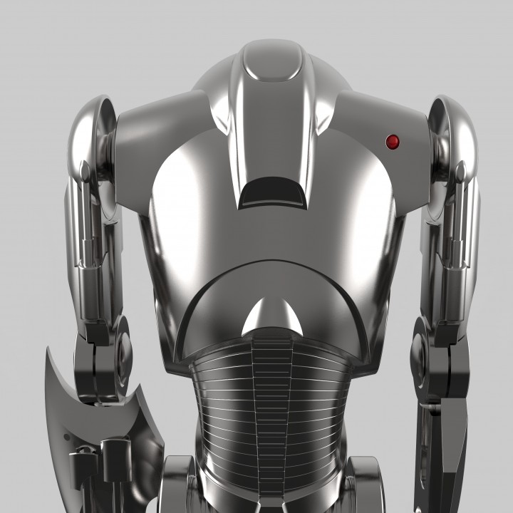 3D Printable Fully Articulated B2 Super Battle Droid Figure by Michael ...