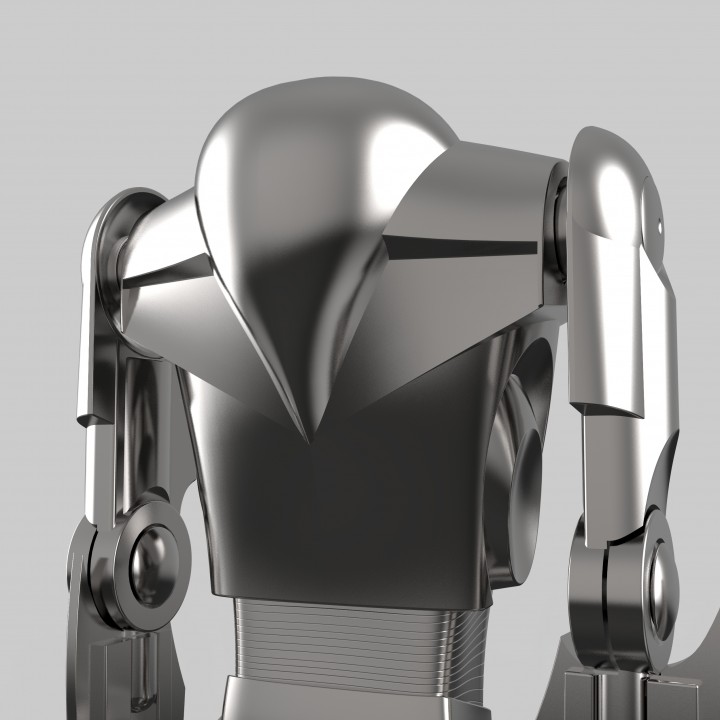 3D Printable Fully Articulated B2 Super Battle Droid Figure by Michael ...