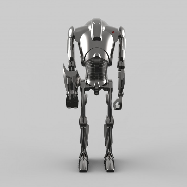 3D Printable Fully Articulated B2 Super Battle Droid Figure by Michael ...