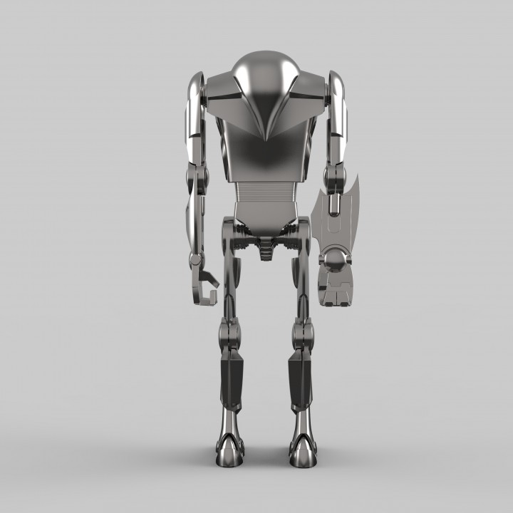 3D Printable Fully Articulated B2 Super Battle Droid Figure by Michael ...