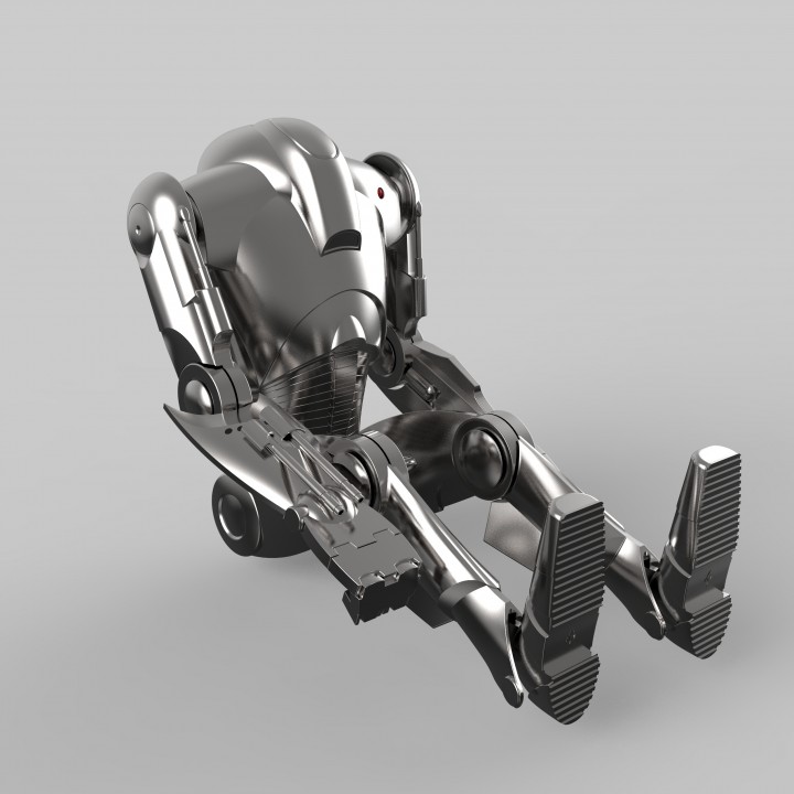 3D Printable Fully Articulated B2 Super Battle Droid Figure by Michael ...