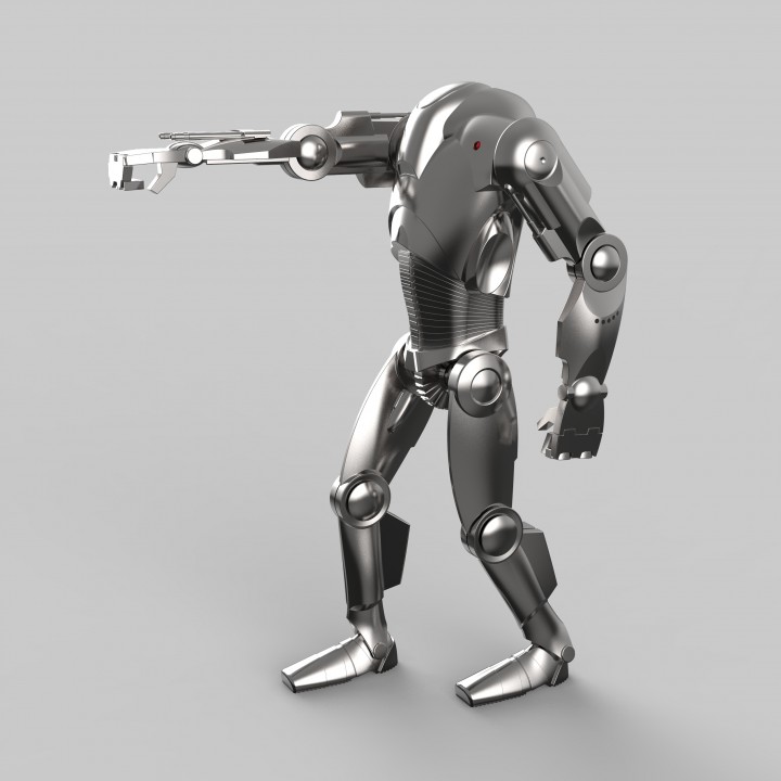 3D Printable Fully Articulated B2 Super Battle Droid Figure by Michael ...