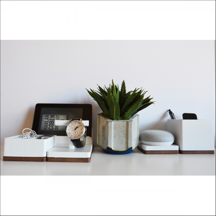 3D Printable Modular Desk Organizer by Duncan Smith