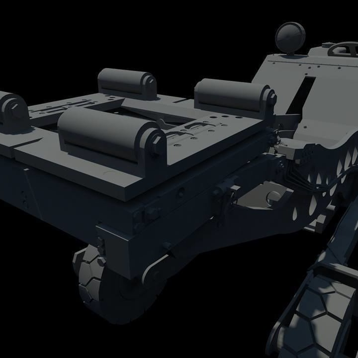 3D Printable vehicle MJ1B Bomb Lift by Rafael Lacerda