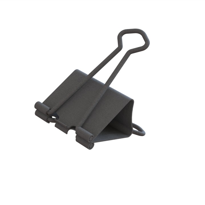 3D Printable Binder Clip by Bertan Atamer