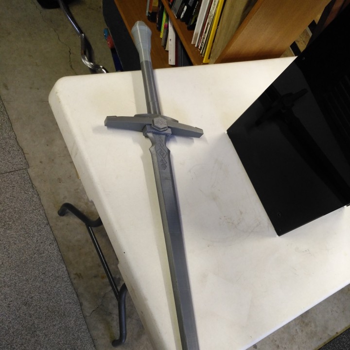 3D Printable Knights Broadsword, Zelda Breath of the Wild by Saga Workshop