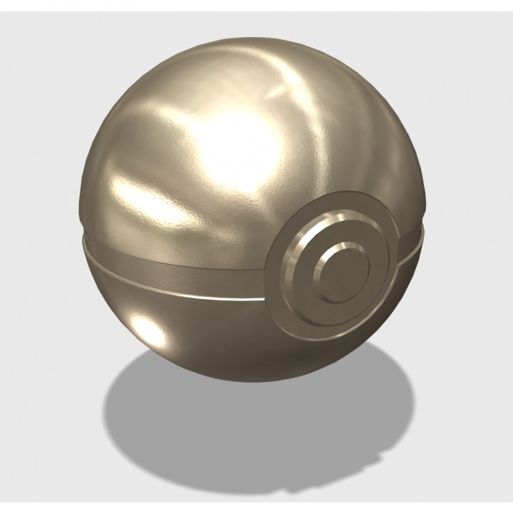 3D Printable Pokemon ball by lewis