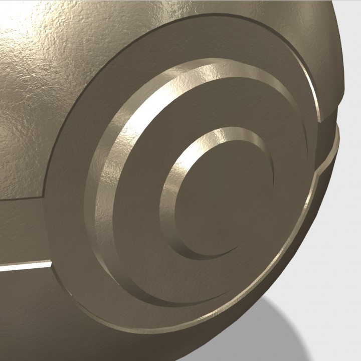 3D Printable Pokemon ball by lewis