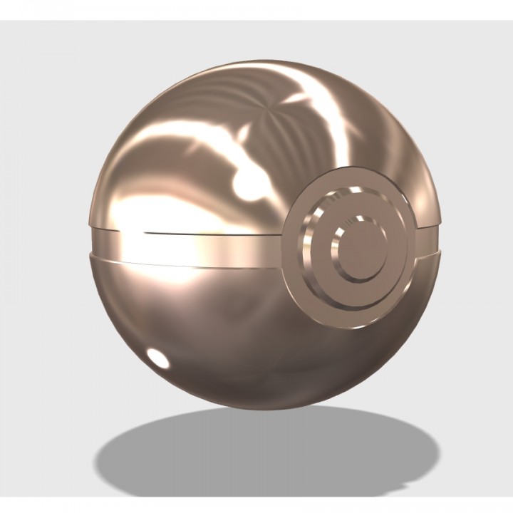 3D Printable Pokemon ball by lewis