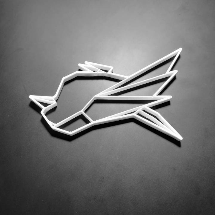 3D Printable Customizable Origami Sparrow by Dennis Hofmann