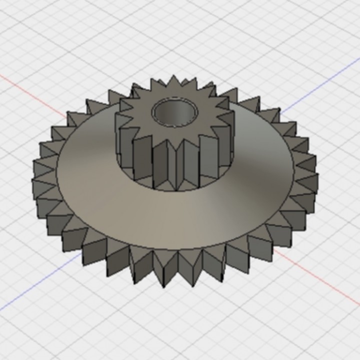 3D Printable Replacement gear wheel for cassette recorder by Alexander ...