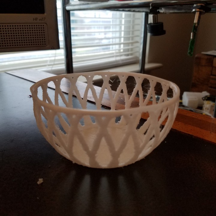 3D Printable Spiral Bowl by T-E-C