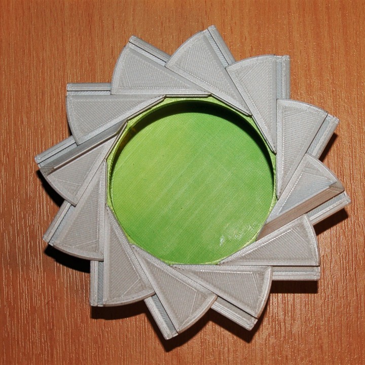 3D Printable 12 Leaf Aperture Box by Brien Allison