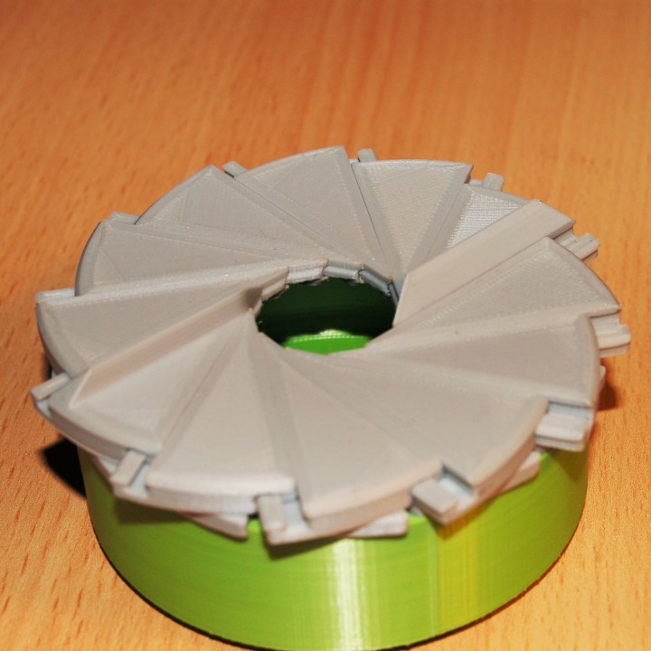 3D Printable 12 Leaf Aperture Box by Brien Allison