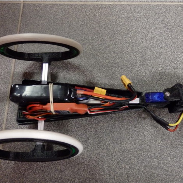 3D Printable 3 wheels RC / 3 Roues RC - 2 versions by art box