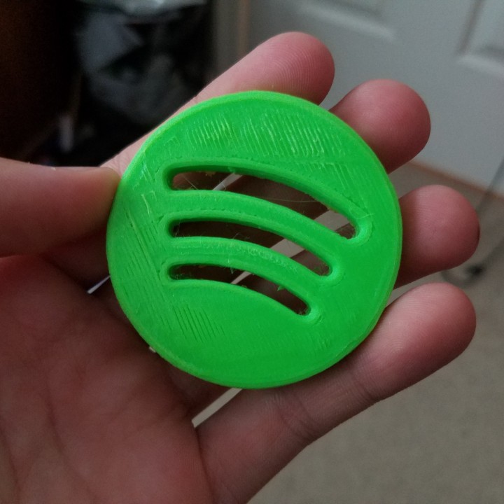 3D Printable Spotify 3D logo by T-E-C