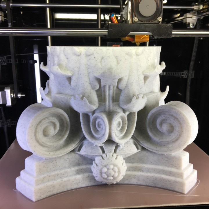 3D Printable marble column by Quantum3D