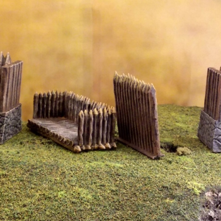 3D Printable Viking Pallaside Gate by Terrain4Print