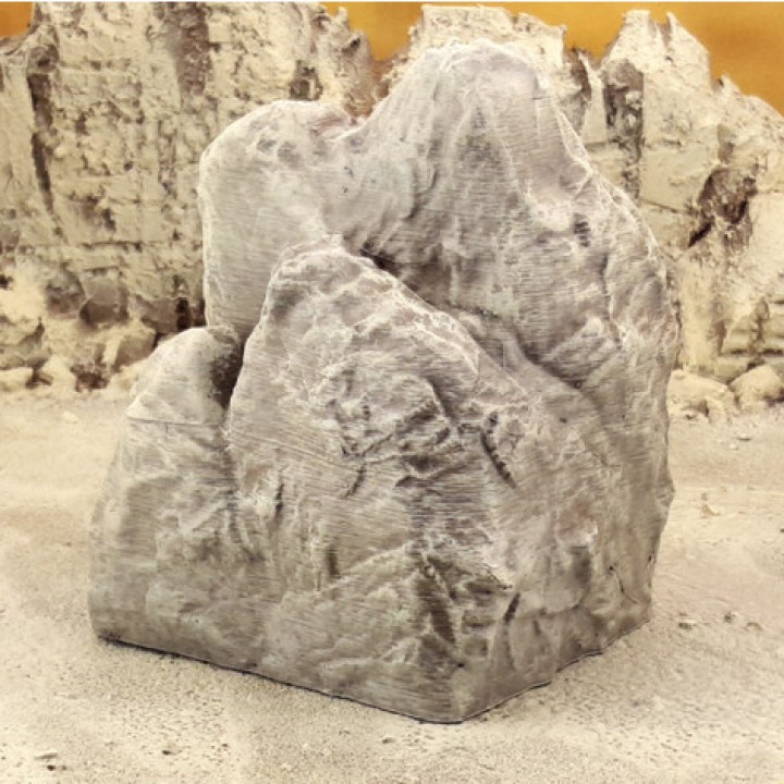 3D Printable Rock Formations by Terrain4Print